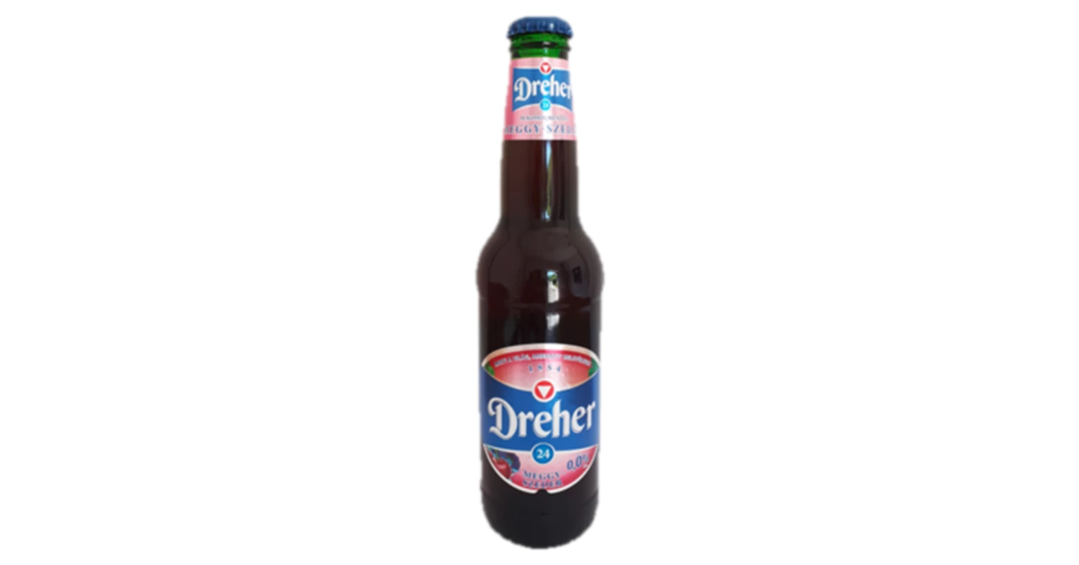 Dreher 24 alkoholmentes palackos sör, meggy-szeder ízesítéssel 0,33l ...